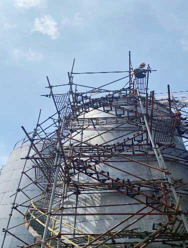 Tank & Install Scaffolding